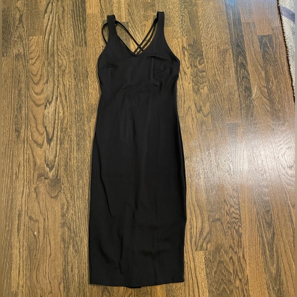 Lulus | Dresses | Lulus Black Body Con Dress Strappy Back Size S | Poshmark